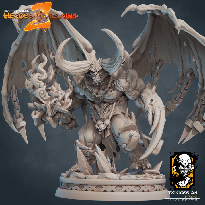 3D Printable Vograth The Knight Demon by Javier Txiki Tejedor