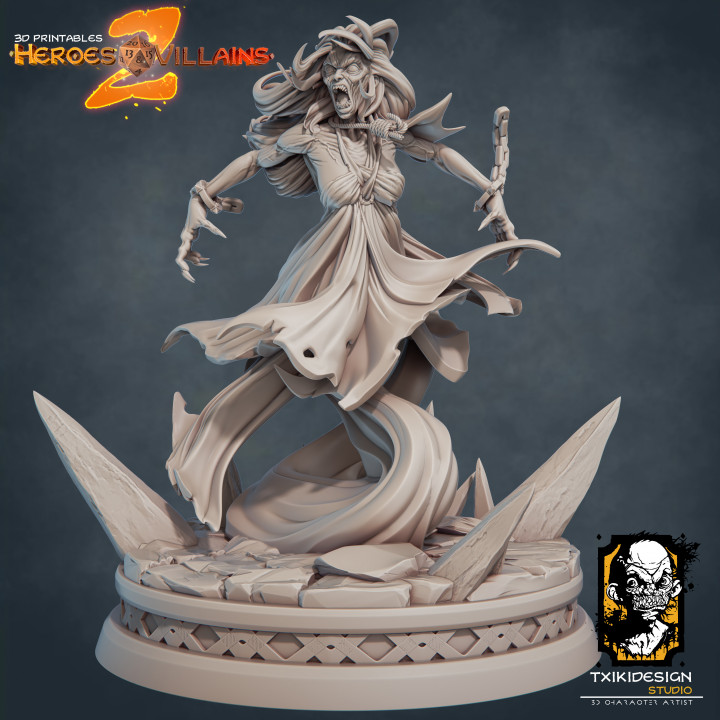 3D Printable The Wretched Spirit the Banshee by Javier Txiki Tejedor