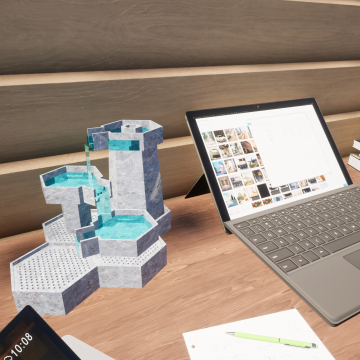 3D Printable Geometry Water Flow by Nana File3D