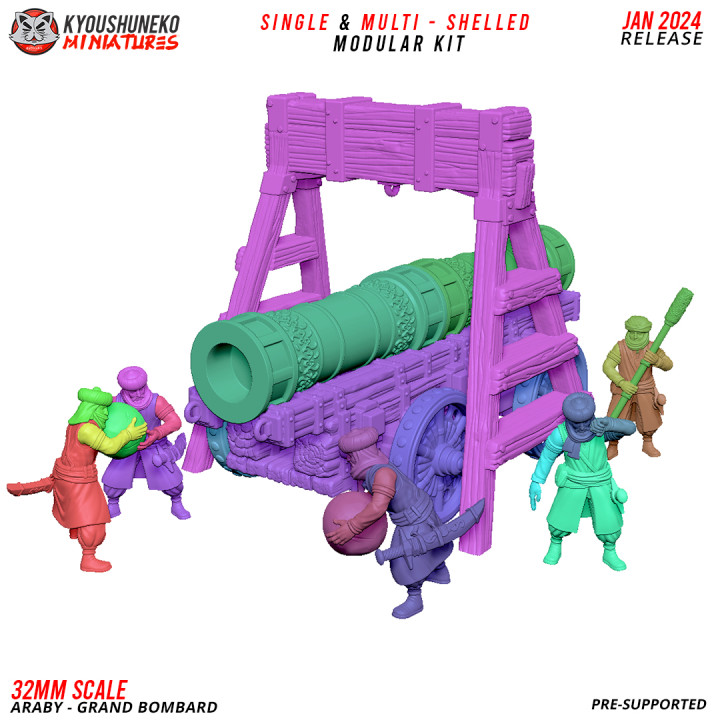 3D Printable Grand Bombard - Araby by Kyoushuneko Miniatures