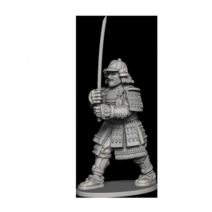 3D Printable Armored Samurai (1) by Wargames Atlantic