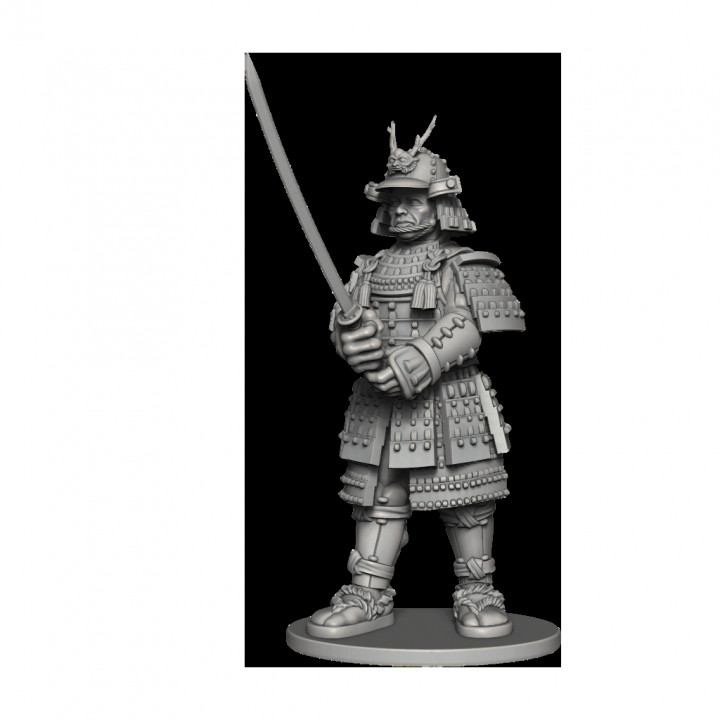 3D Printable Armored Samurai (1) by Wargames Atlantic