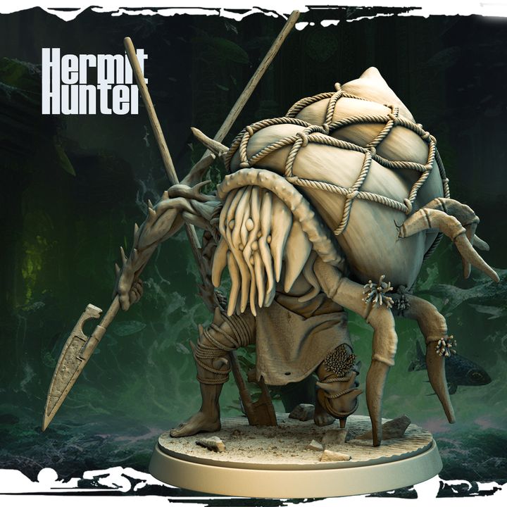 3D Printable Hermit Hunter - Terror on Cursed Waters by Monolith Arts