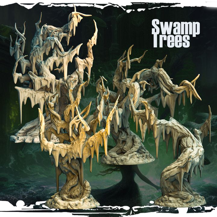 3D Printable Swamp Trees - Terror on Cursed Waters by Monolith Arts