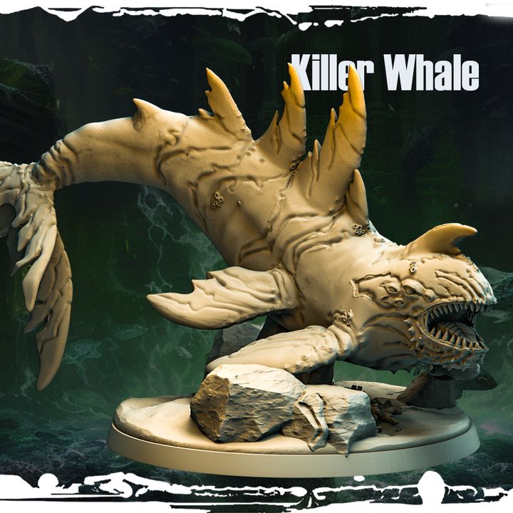 3D Printable Killer Whale - Terror on Cursed Waters by Monolith Arts