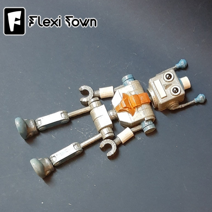 3D Printable Flexi Print-in-Place Robot by Flexi Town