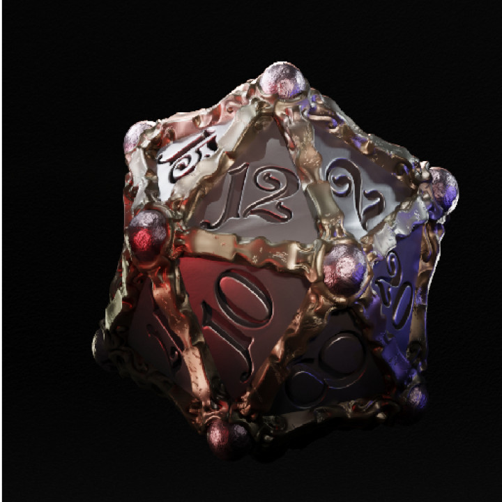 3D Printable Tales of The Glimmergrove d20 by Kazrak