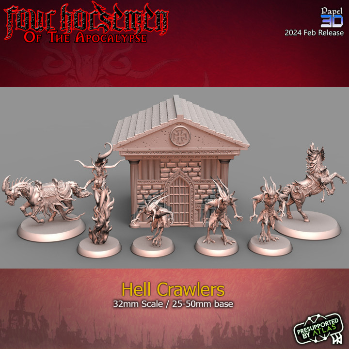 3D Printable Hell Crawlers by Papel 3D