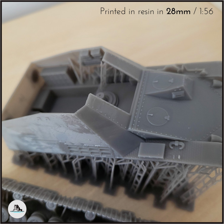 3D Printable Hummel-Wespe 105mm SPG - Germany Eastern Western Front ...