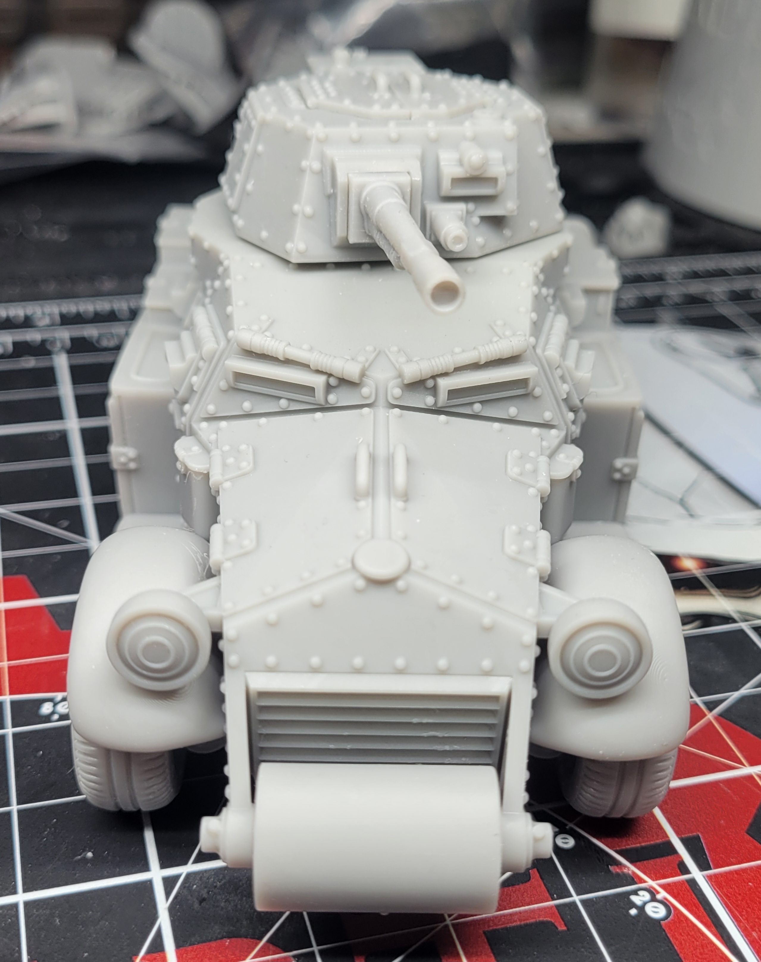 3D Printable New French Republic - P28 Armored Truck by Golden Dragon Games