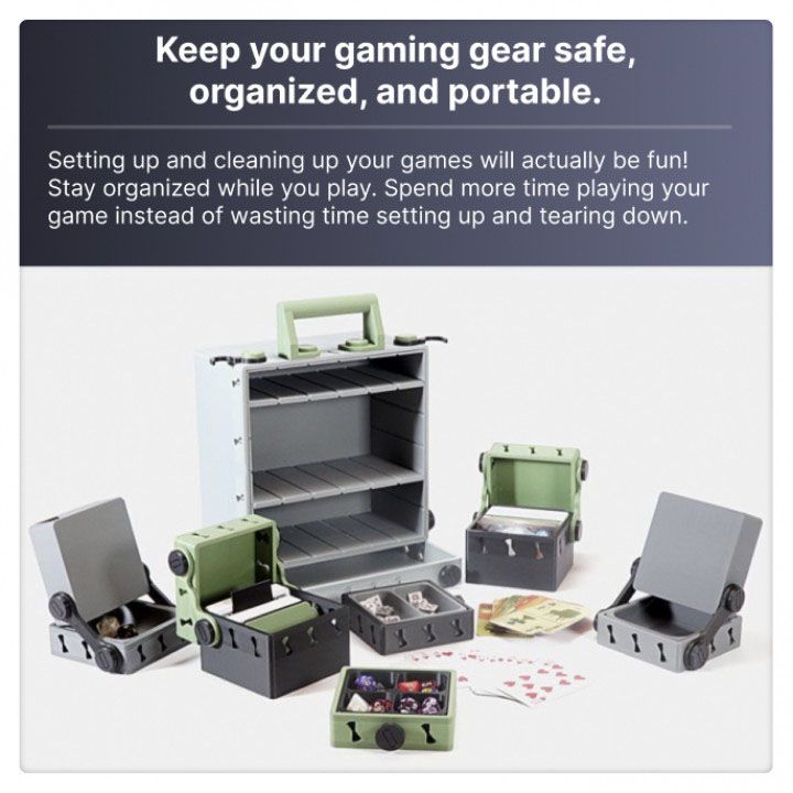 3D Printable Modi Boxi: Gamer 3D Printable Gaming Storage Solution ...