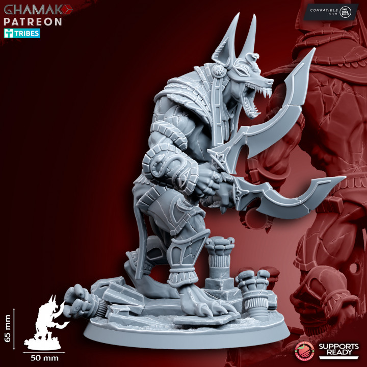 3D Printable NOMARCH GUARDIAN (with twin blades) by Ghamak