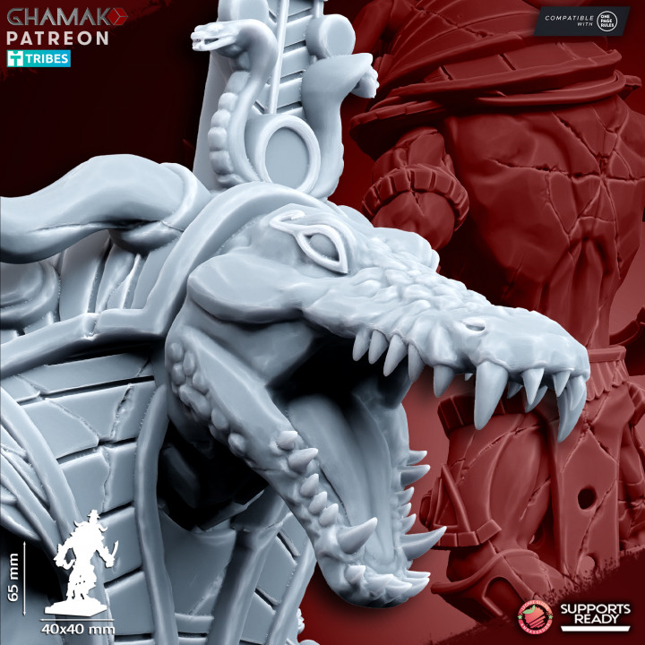 3D Printable NOMARCH GUARDIAN (with twin blades) by Ghamak