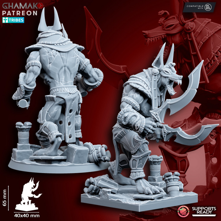 3D Printable NOMARCH GUARDIAN (with twin blades) by Ghamak