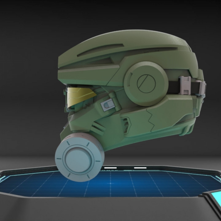 3D Printable AKIS Helmet - Halo Infinite by Aguilar Workshop