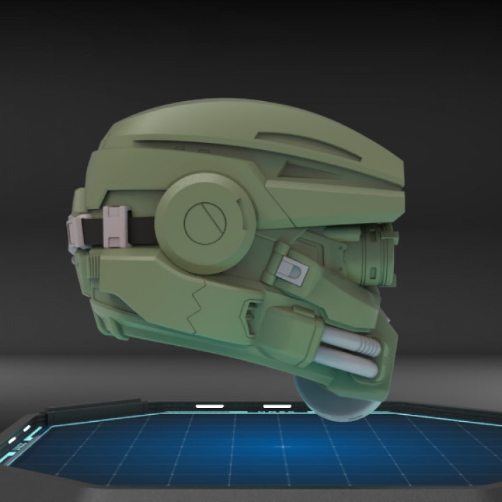 3D Printable AKIS Helmet - Halo Infinite by Aguilar Workshop