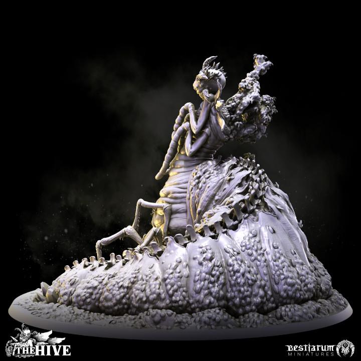 3D Printable Hive Queen by Bestiarum Miniatures