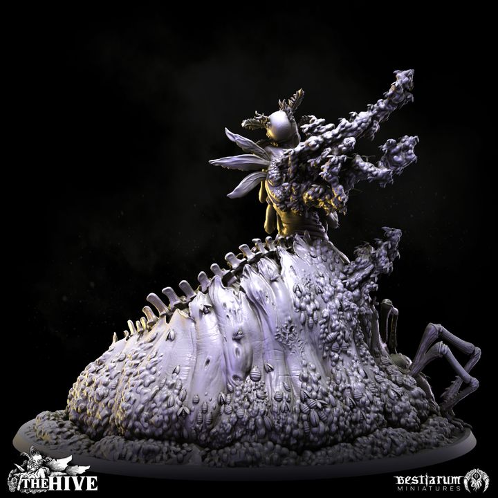3D Printable Hive Queen by Bestiarum Miniatures