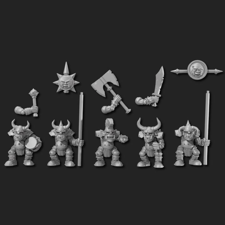 3D Printable Elite Orc Infantry by Celtic Miniatures