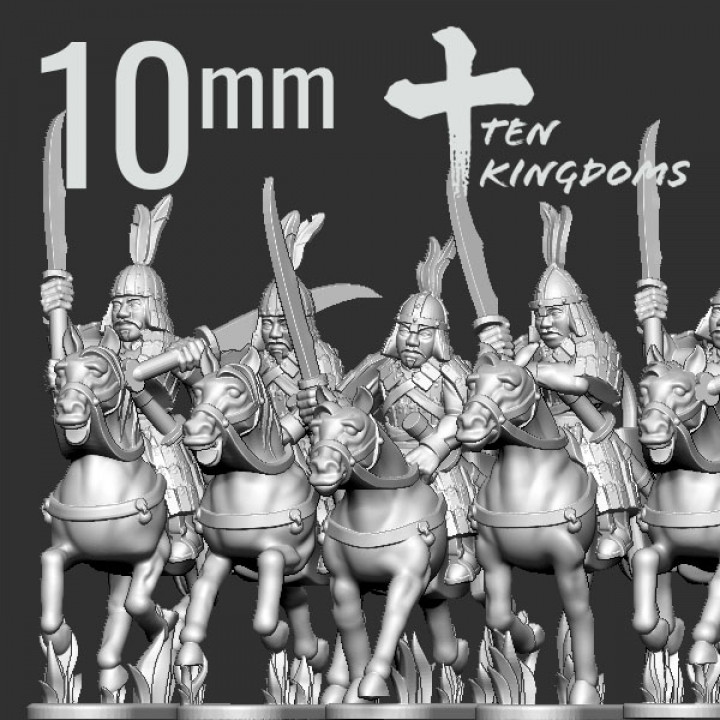 3D Printable 10mm Khitan-Liao Armoured Sabre Horse by Ten Kingdoms ...