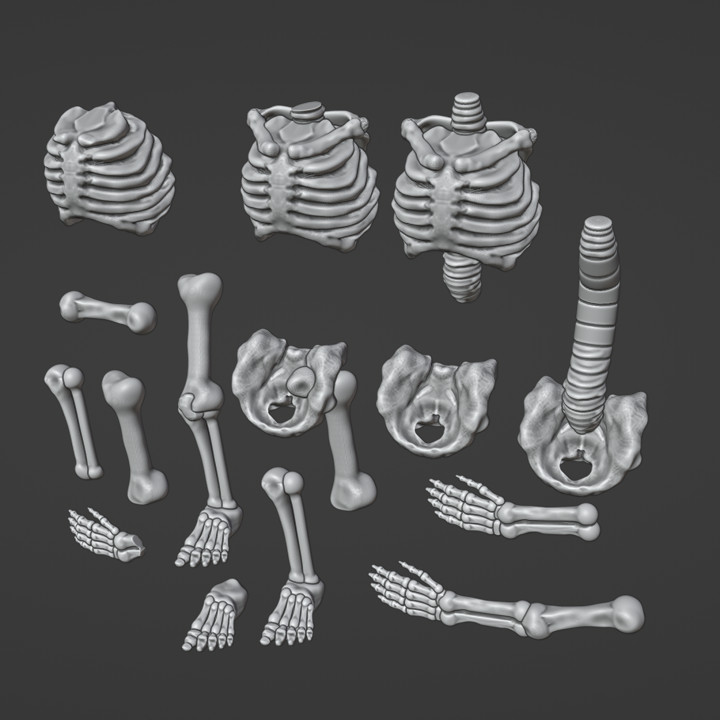 3D Printable Scatter Bones for Basing - Basing Bits by Voy Forges