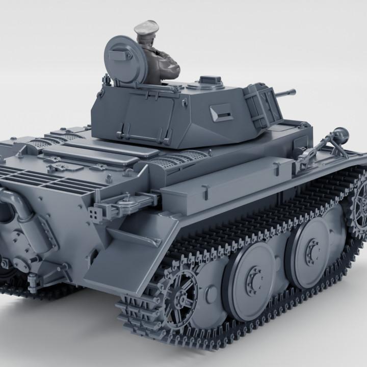 3D Printable Panzer II Ausf.L «Luchs» + 1 Tankman (Germany, WW2) by ...
