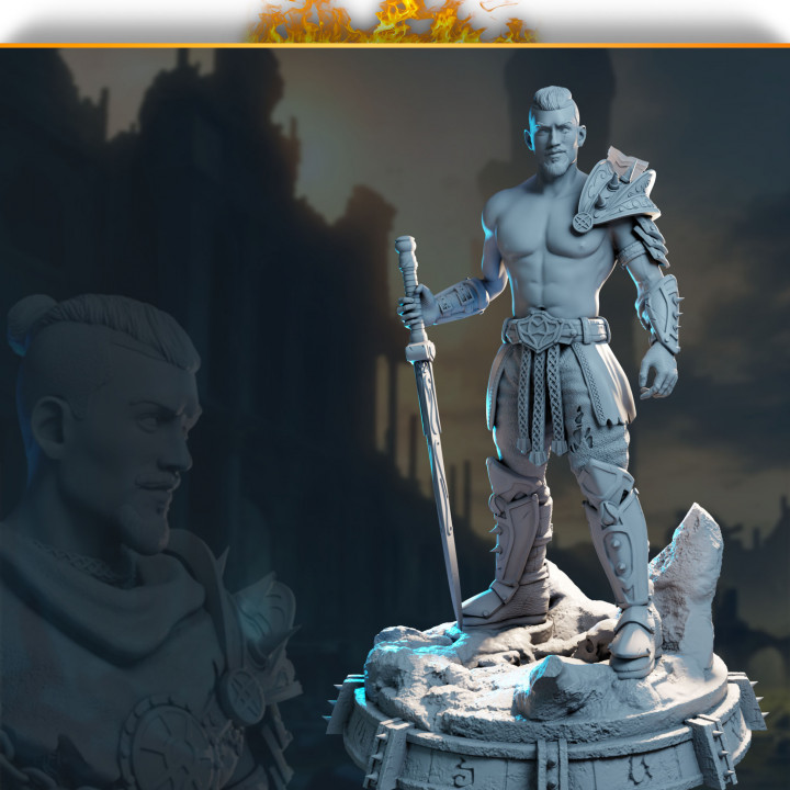 3D Printable Baelor from "Guardians of Destiny" by Black Bird Miniatures