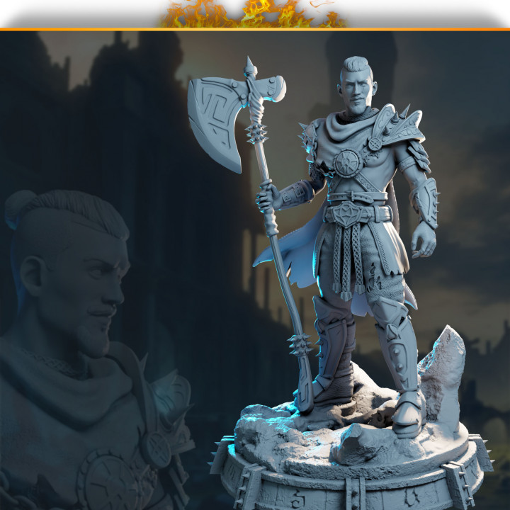 3D Printable Baelor from "Guardians of Destiny" by Black Bird Miniatures