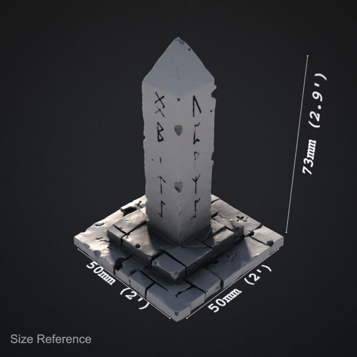 3D Printable Ancient Obelisk by TableTopMinis