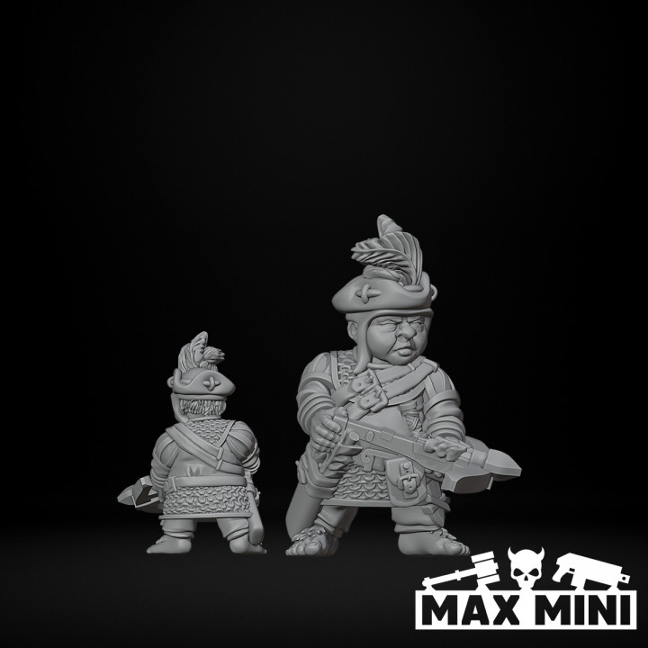 3D Printable Halfling Merc Crossbows by Max Mini