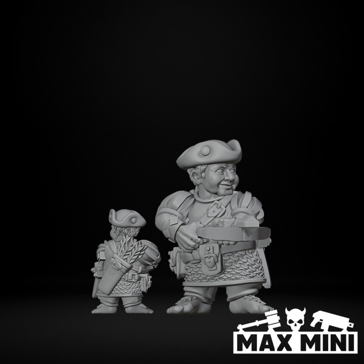 3D Printable Halfling Merc Crossbows by Max Mini