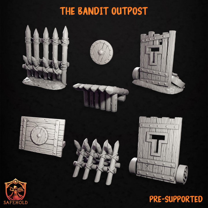 3D Printable The Bandit Outpost: Defences by Safehold