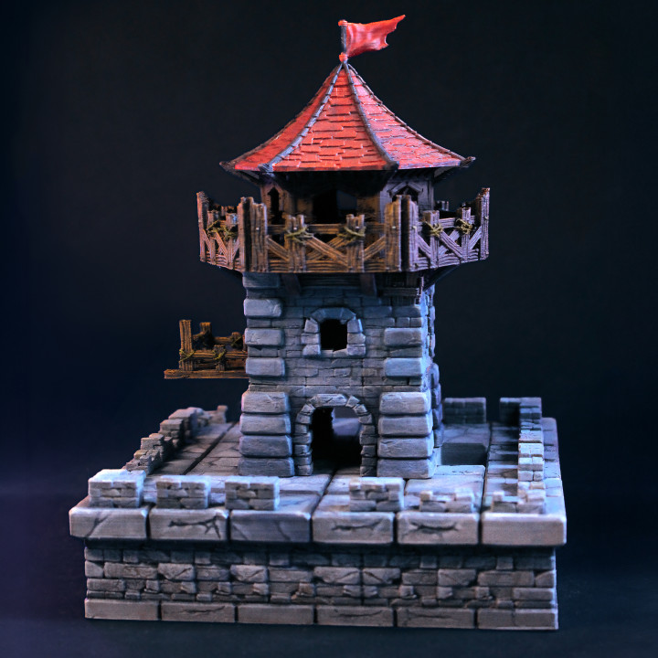 3D Print of The Bandit Outpost: Bandit Tower Building by safehold
