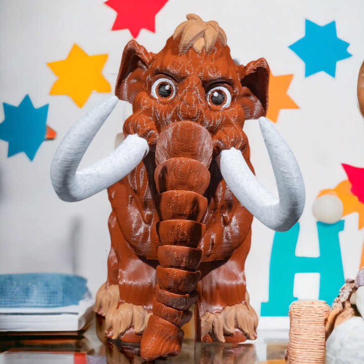 3D Printable Mammoth by Stlflix