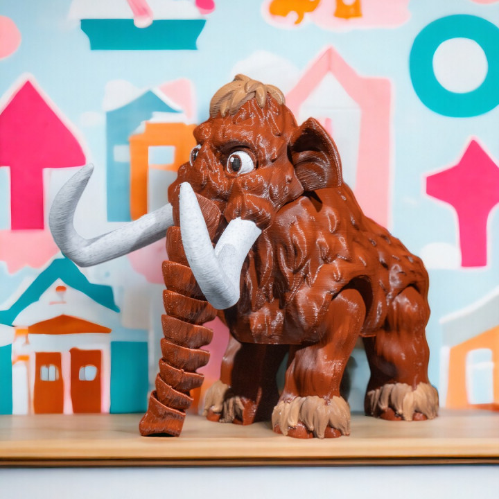 3D Printable Mammoth by Stlflix