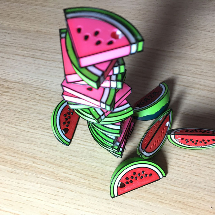 3D Printable Watermelons by David