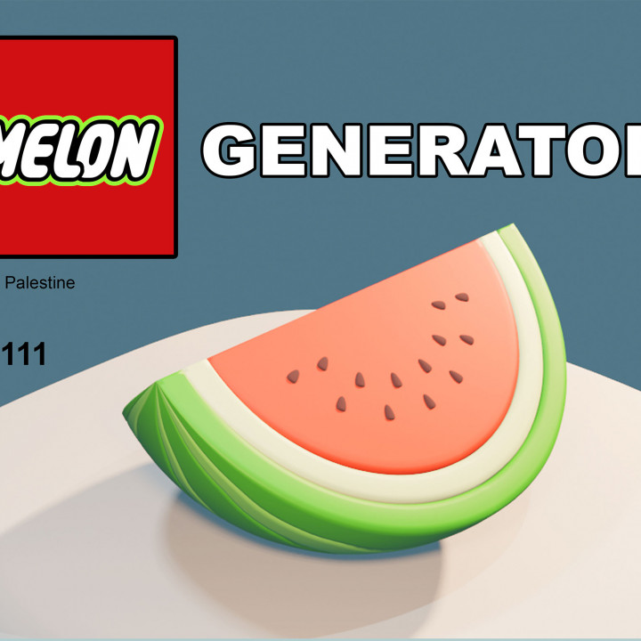 3D Printable Watermelons by David