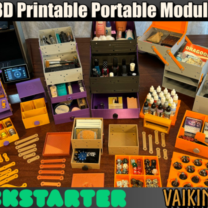 Vaikin Box 3D: Printable Portable Modular Storage System Campaign ...