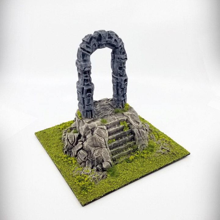3D Printable Ominous Gateway - Tile Version by Terrainify