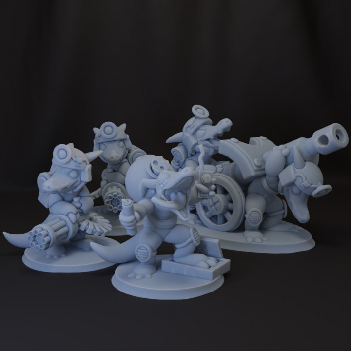 3D Printable Kobold mercenary company - infantry by The Cackling Kobold ...