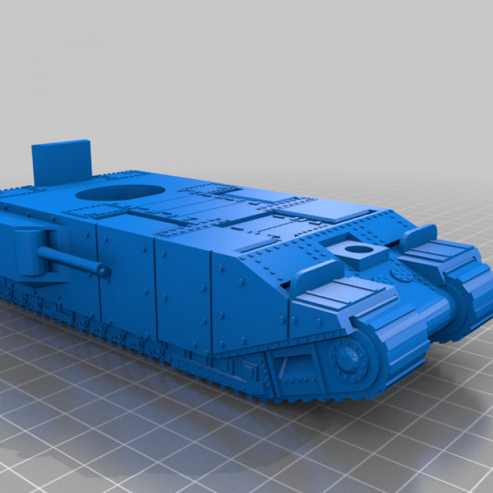 3D Printable The Land Battleship: Cabbage Stomper by Joshua Butler