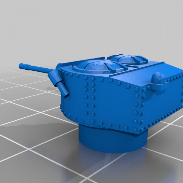 3D Printable The Land Battleship: Cabbage Stomper by Joshua Butler