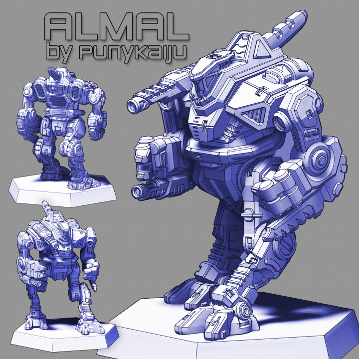 3D Printable Almal (Pose1) - by PunyKaiju by Brice "PunyKaiju"