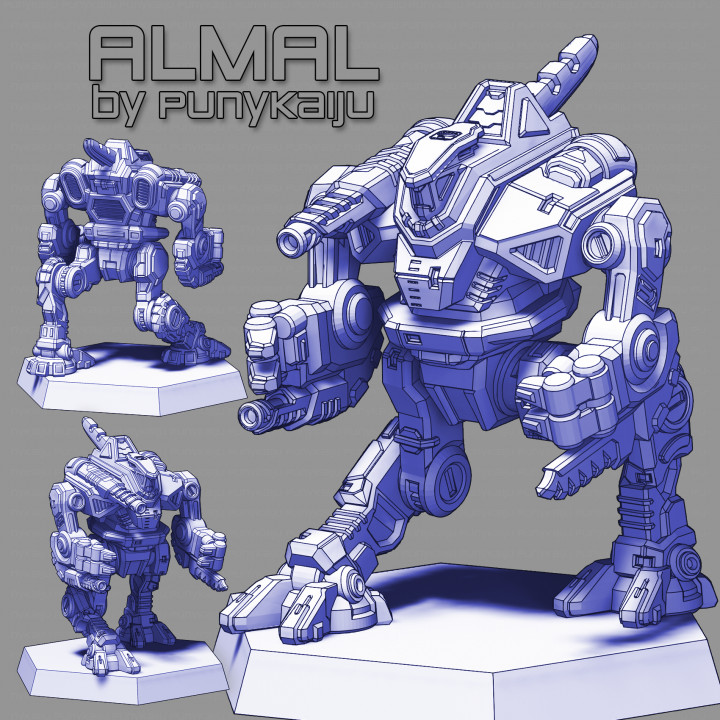 3D Printable Almal (Pose2) - by PunyKaiju by Brice "PunyKaiju"