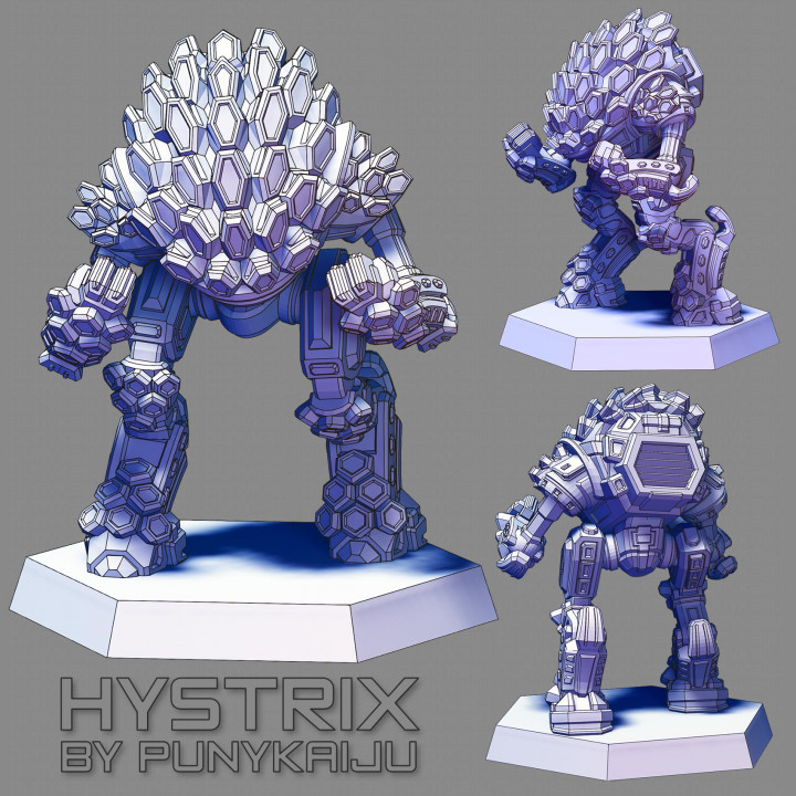 3D Printable Hystrix (Pose2) - by PunyKaiju by Brice "PunyKaiju"