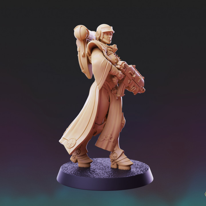 3D Printable Divine Order - Soldier - Pose 3 by PSMiniatures