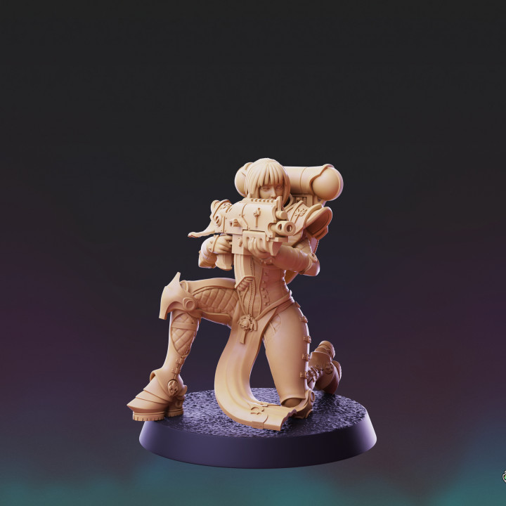 3D Printable Divine Order - Soldier - Pose 4 by PSMiniatures