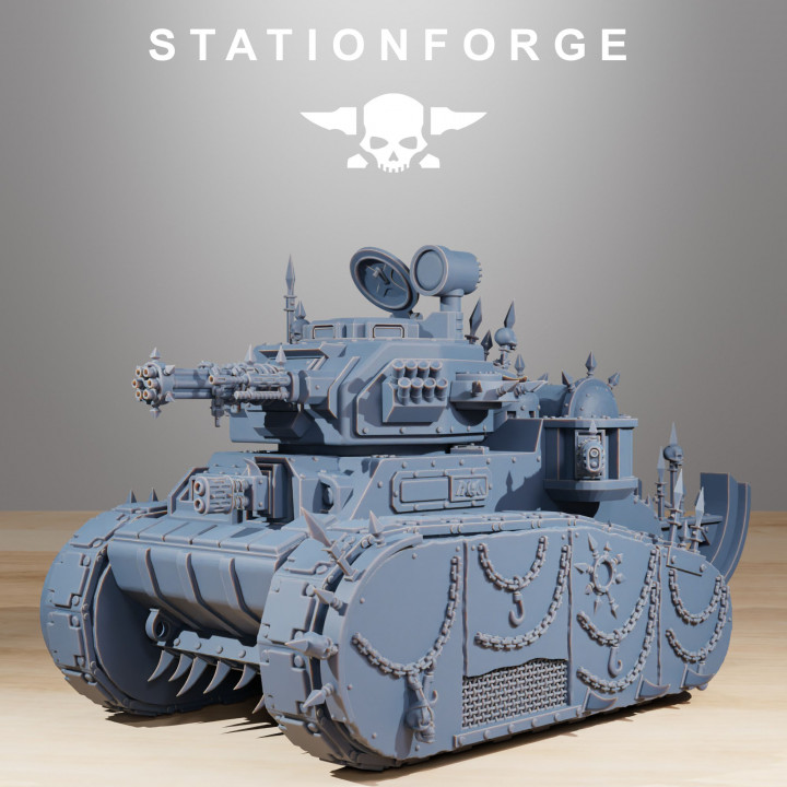 3D Printable GrimGuard Light Tank Corrupted Conversion Kit by Station Forge