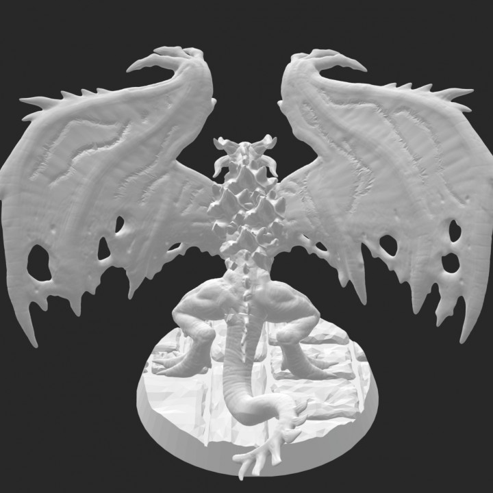 3D Printable Flame drake for D&D by Quinten Jensen