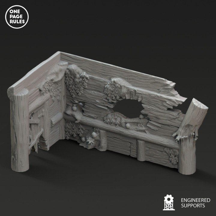 3D Printable Forest Ruins Terrain by One Page Rules